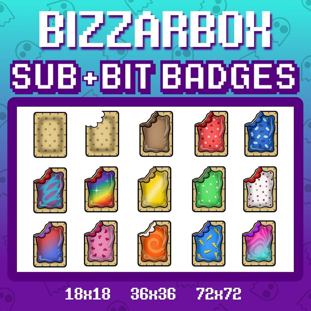 TOASTER PASTRY Twitch Sub Badges / Cheer Bit Badges / Emote / Emotes ...