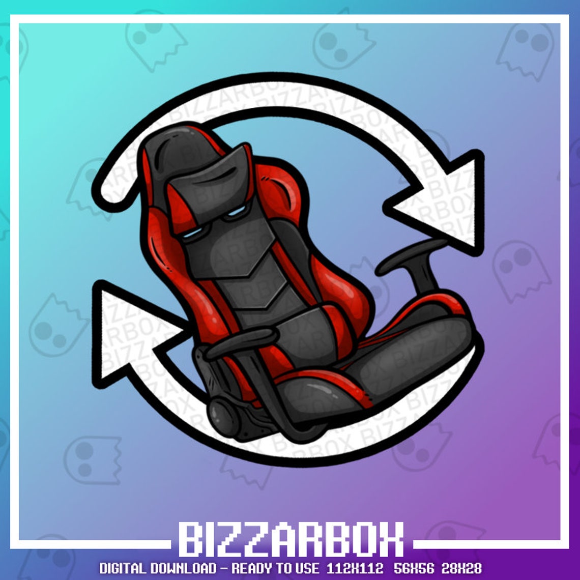 CHAIR SPIN RED Channel Points Emote for Twitch / Discord / - Etsy