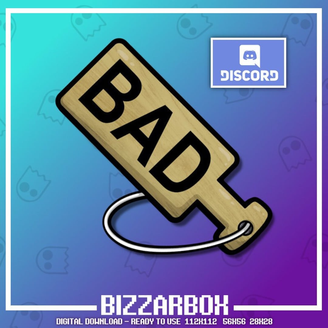 BAD SPANK PADDLE Streamer Emote / Stream Emotes / Discord Emote/ Spank ...
