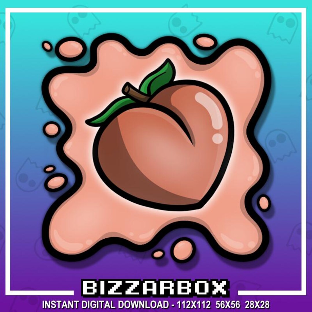 JUICY PEACH Twitch Emote / Twitch Emotes / Twitch Stream / Discord ...