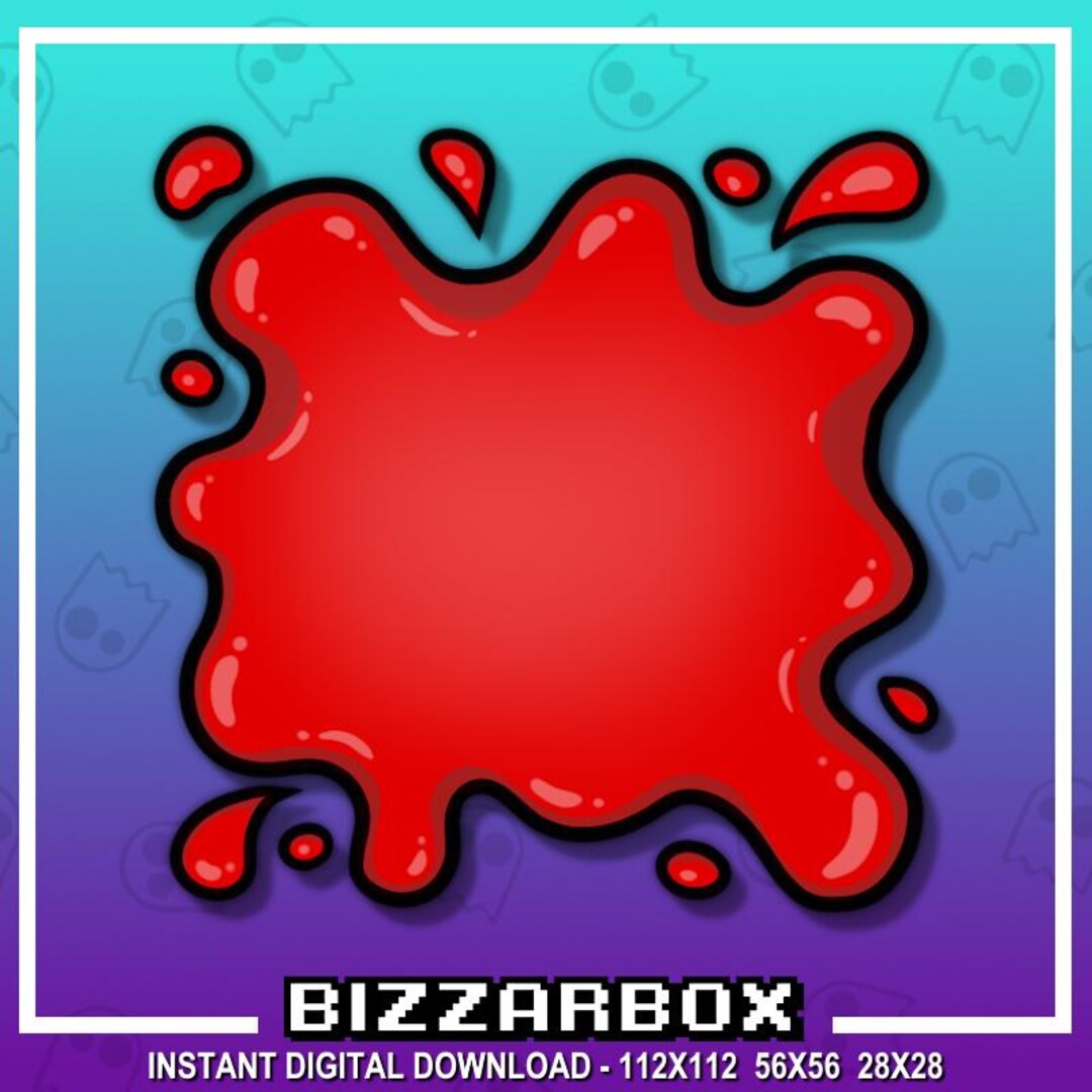 BLOOD SPLAT Twitch Emote / Twitch Emotes / Twitch Stream / Discord ...