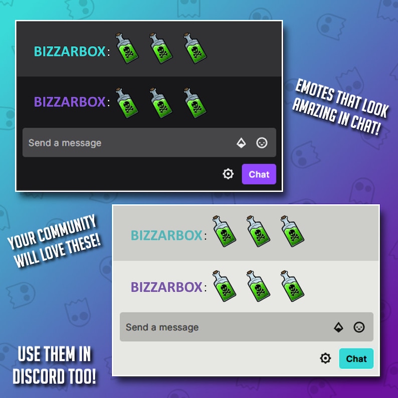 TOXIC POISON Twitch Emote / Twitch Emotes / Twitch Stream / Discord ...