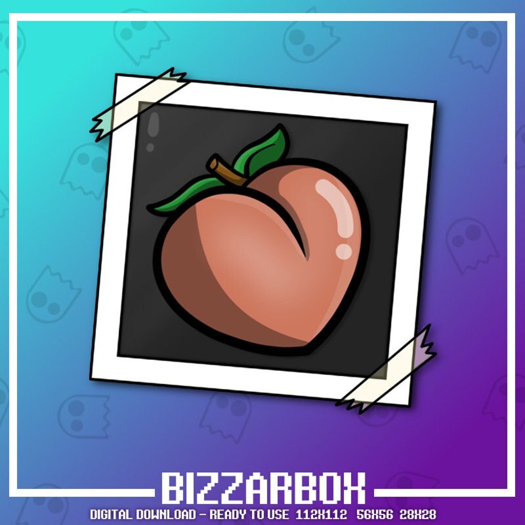 THICC PEACH PIC Twitch Emote / Twitch Emotes / Twitch Stream / Discord ...