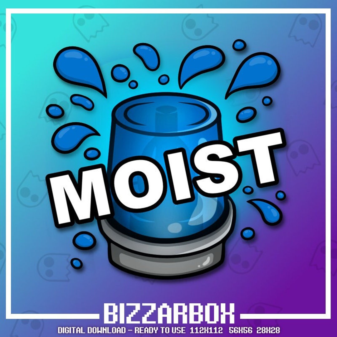 MOIST ALERT Twitch Emote / Twitch Emotes / Twitch Stream / Discord ...