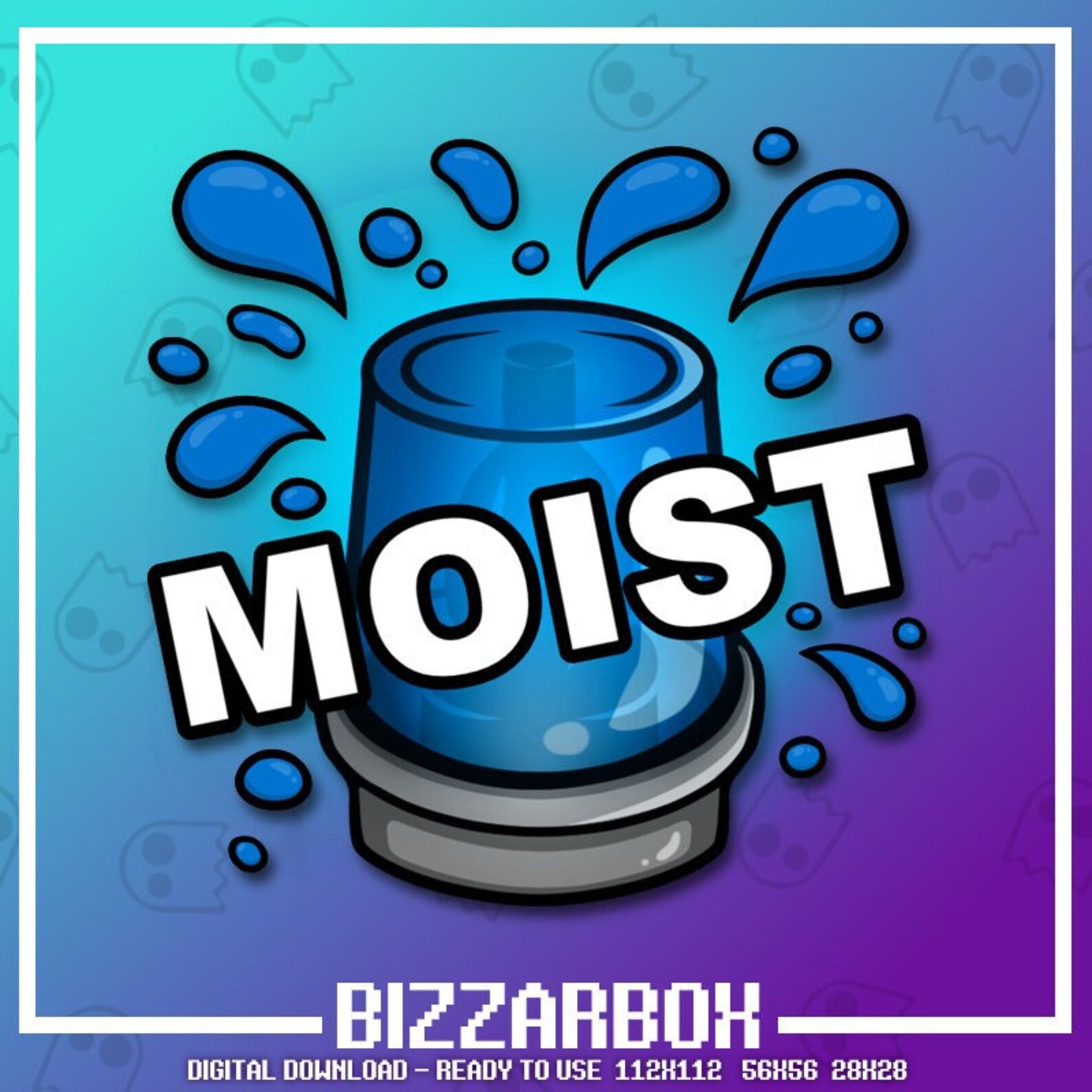 MOIST ALERT Twitch Emote / Twitch Emotes / Twitch Stream / Discord ...
