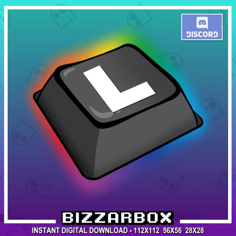 L KEY Twitch Emote / Twitch Emotes / Twitch Stream / Discord Emotes ...