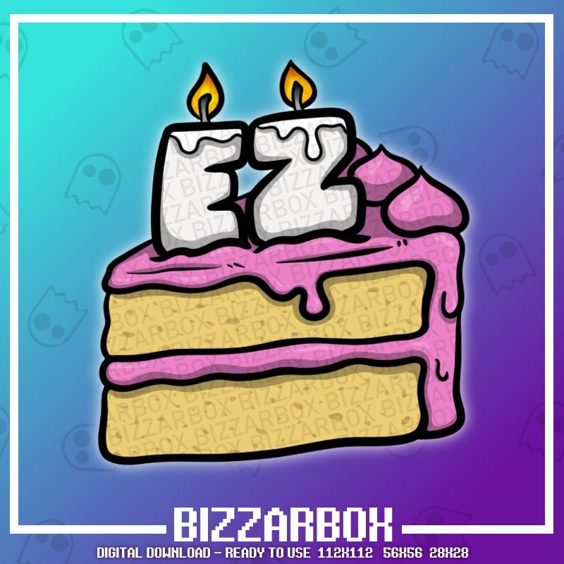PIECE OF CAKE Twitch Emote / Twitch Emotes / Twitch Stream / - Etsy