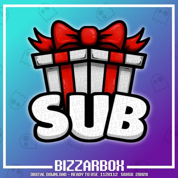 GIFT SUB Twitch Emote / Twitch Emotes / Twitch Stream / - Etsy