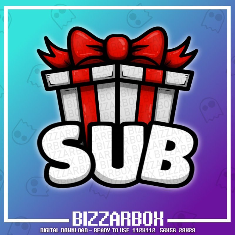 GIFT SUB Twitch Emote / Twitch Emotes / Twitch Stream / Discord Emotes ...