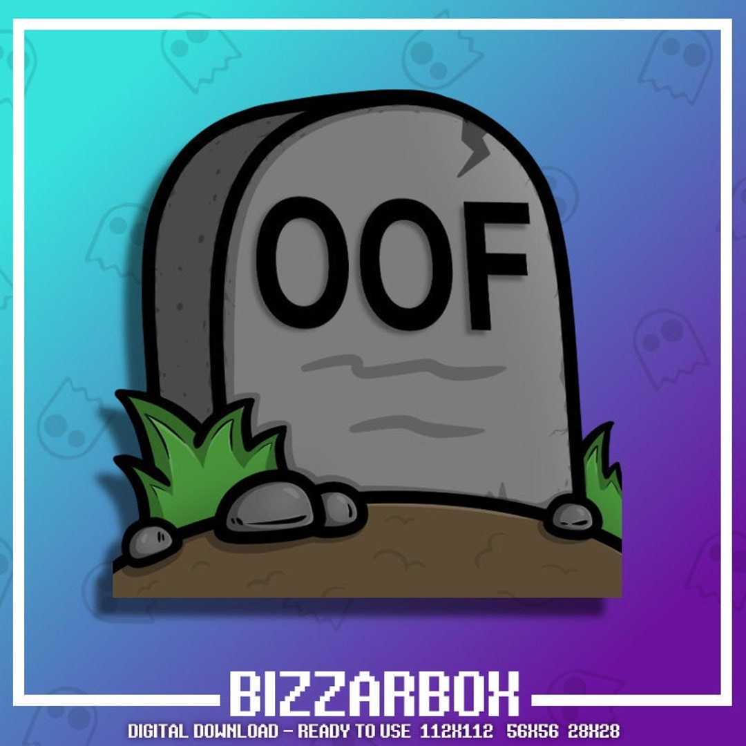 OOF TOMBSTONE Twitch Emote / Twitch Emotes / Twitch Stream / Discord ...