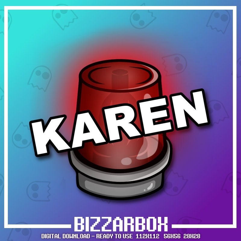 KAREN ALERT Twitch Emote / Twitch Emotes / Twitch Stream / Discord ...