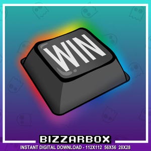 WIN KEY Twitch Emote / Twitch Emotes / Twitch Stream / Discord Emotes ...
