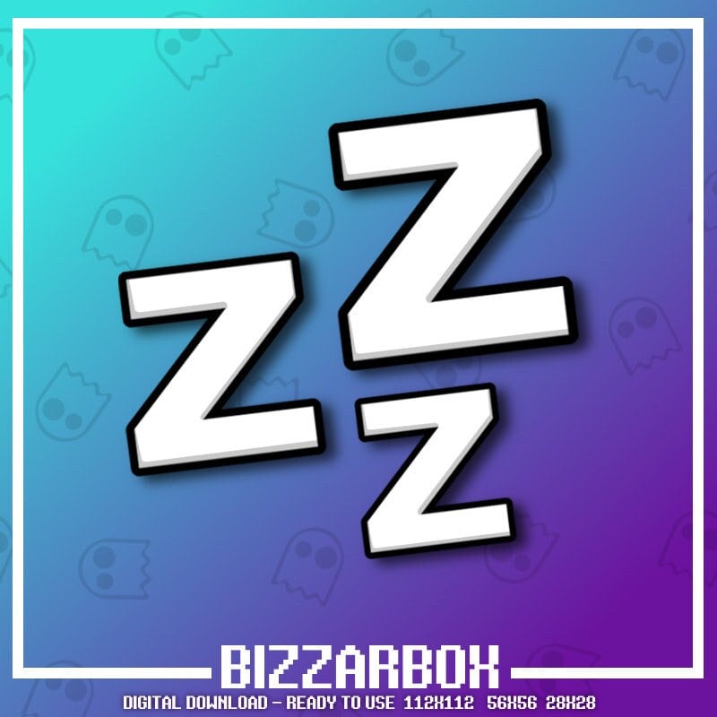 Zzz SLEEPY TIRED Twitch Emote / Twitch Emotes / Twitch Stream / Discord ...