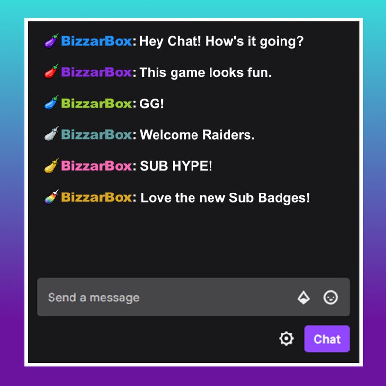 EGGPLANT Twitch Sub Badges / Cheer Bit Badges / Emote / Emotes / Emoji ...