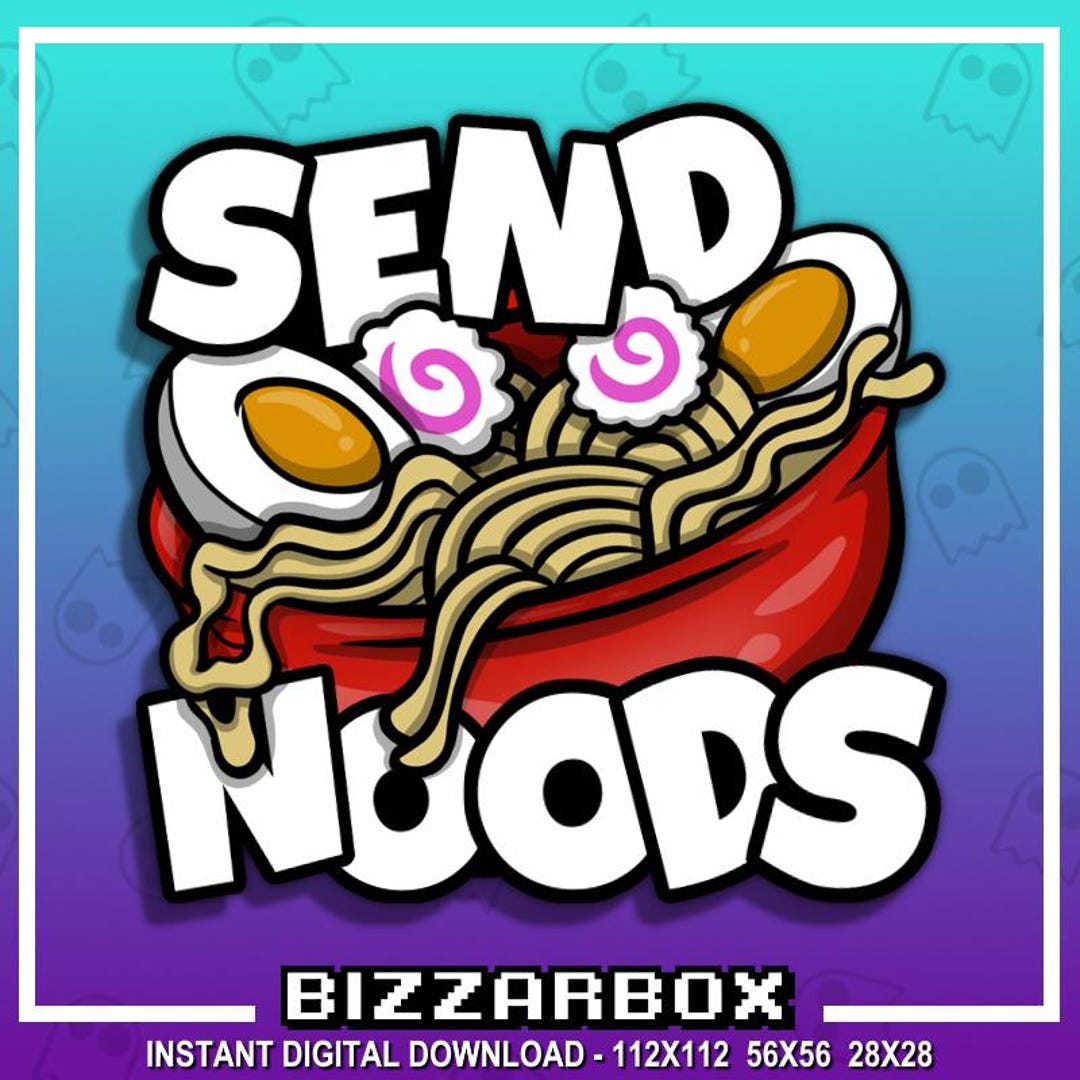 SEND NOODS Twitch Emote / Twitch Emotes / Twitch Stream / Discord ...
