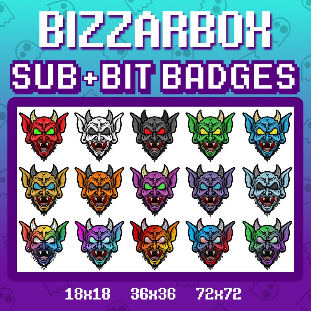 DEMONS Twitch Sub Badges / Cheer Bit Badges / Emote / Emotes / - Etsy