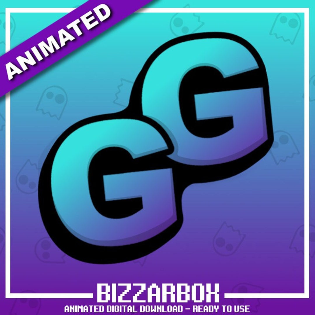 GG Animated Twitch Emote / Twitch Emotes / Twitch Stream / Discord ...