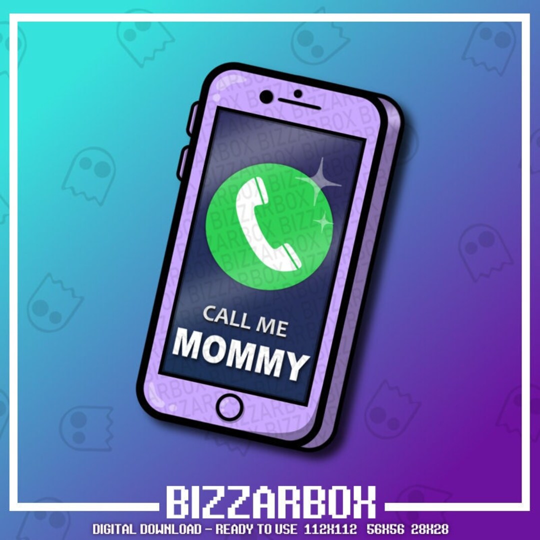 CALL ME MOMMY Twitch Emote / Twitch Emotes / Twitch Stream / Discord ...