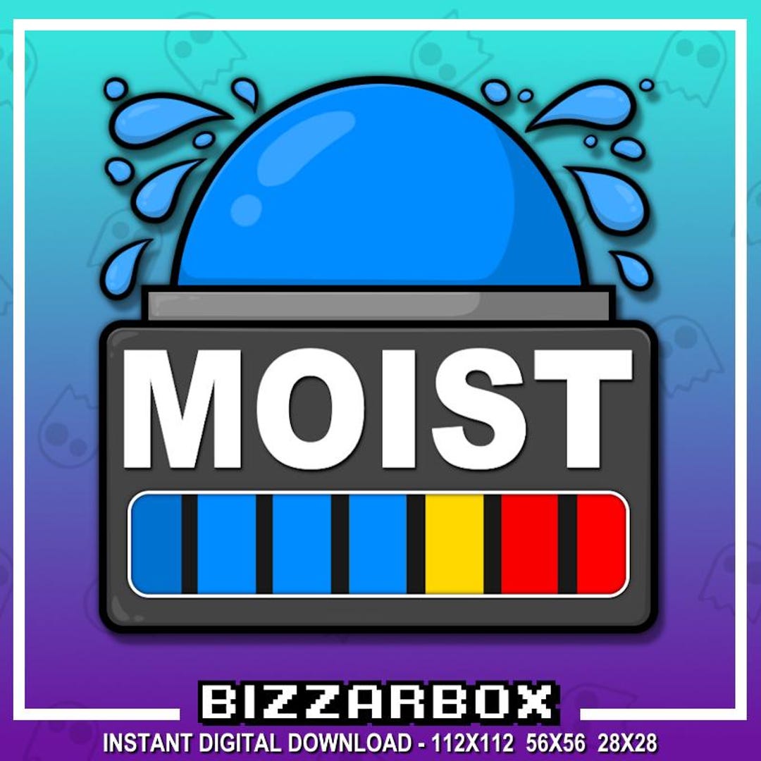 MOIST METER Twitch Emote / Twitch Emotes / Twitch Stream / Discord ...