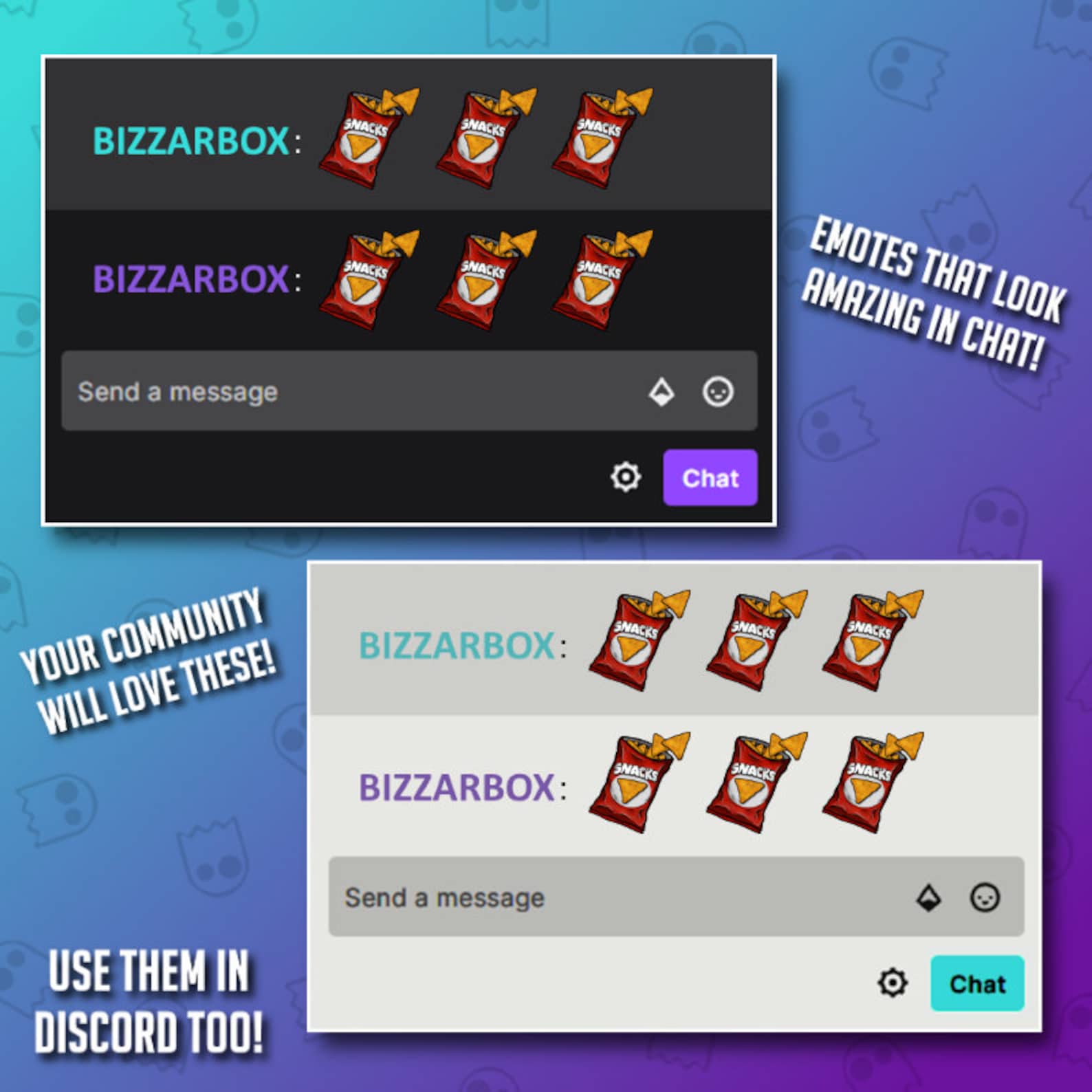 SNACKS Twitch Emote / Twitch Emotes / Twitch Stream / Discord - Etsy