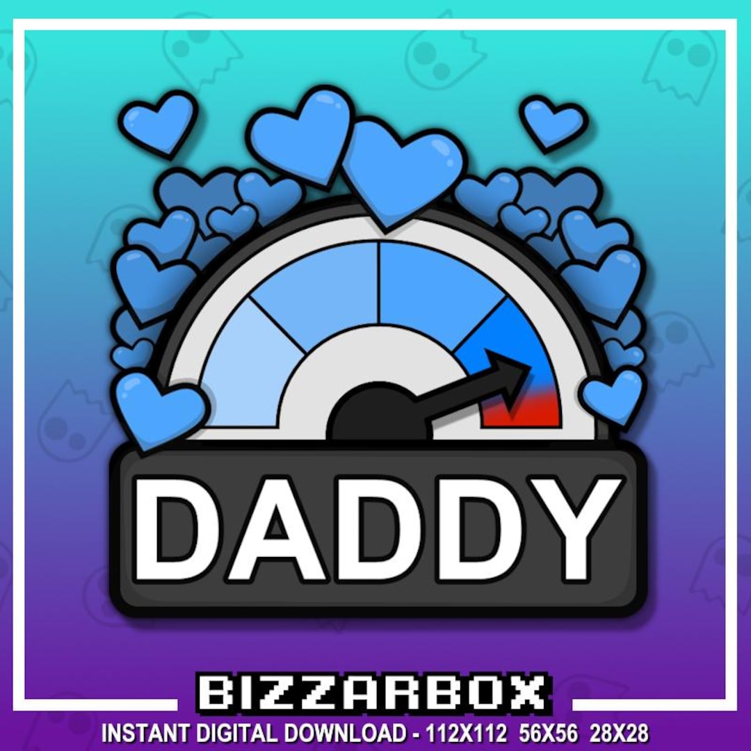 DADDY METER Twitch Emote / Twitch Emotes / Twitch Stream / Discord ...