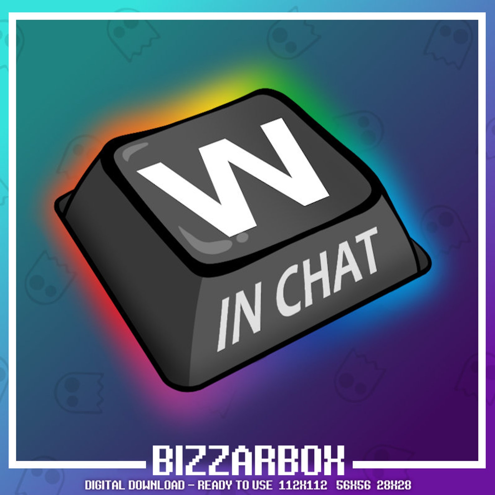 W KEY Twitch Emote / Twitch Emotes / Twitch Stream / Discord Emotes ...