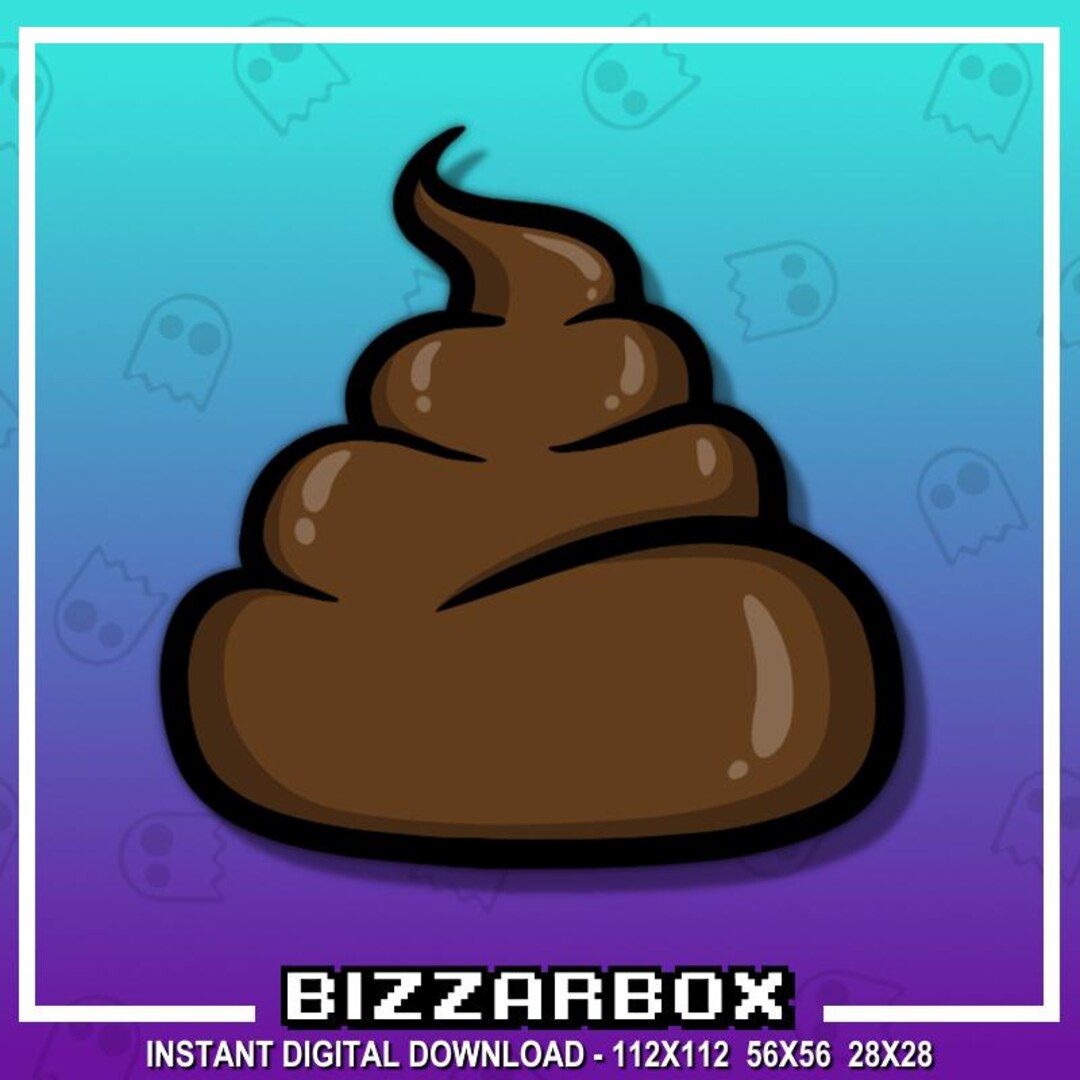 POOP Twitch Emote / Twitch Emotes / Twitch Stream / Discord Emotes ...
