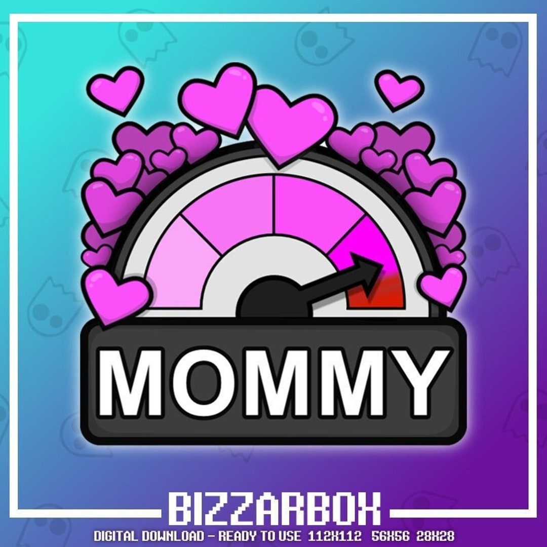 MOMMY METER Twitch Emote / Twitch Emotes / Twitch Stream / Discord ...