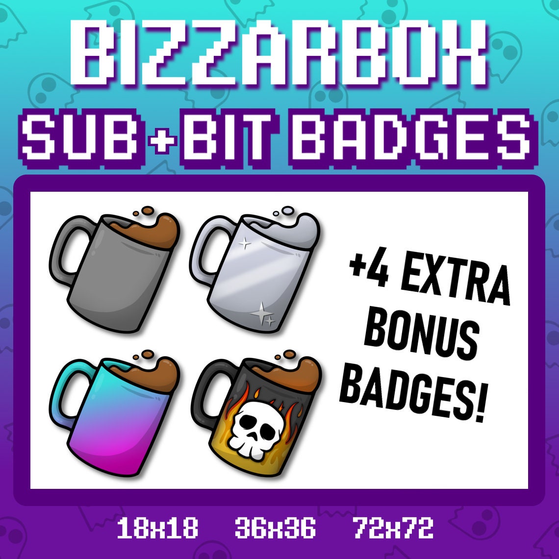 HOT COFFEE Twitch Sub Badges / Cheer Bit Badges / Emote / - Etsy