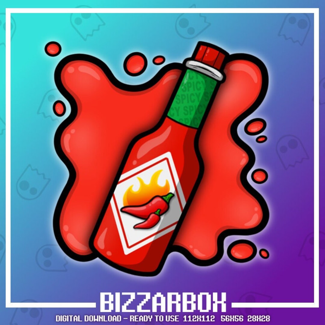 HOT SAUCE SPLAT Channel Points Emote for Twitch / Discord / Stream ...