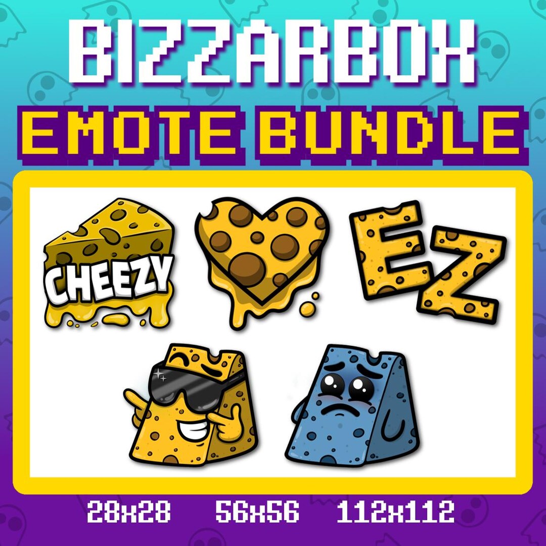 CHEESE EMOTE BUNDLE 5 Twitch Emote / Twitch Emotes / Twitch Stream ...