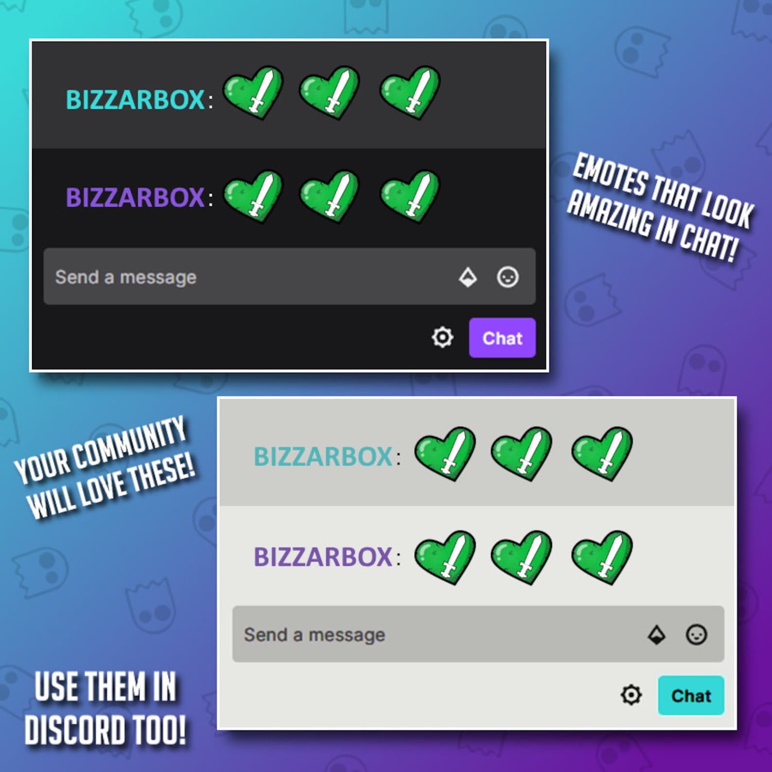 MOD LOVE HEART Twitch Emote / Twitch Emotes / Twitch Stream / Discord ...