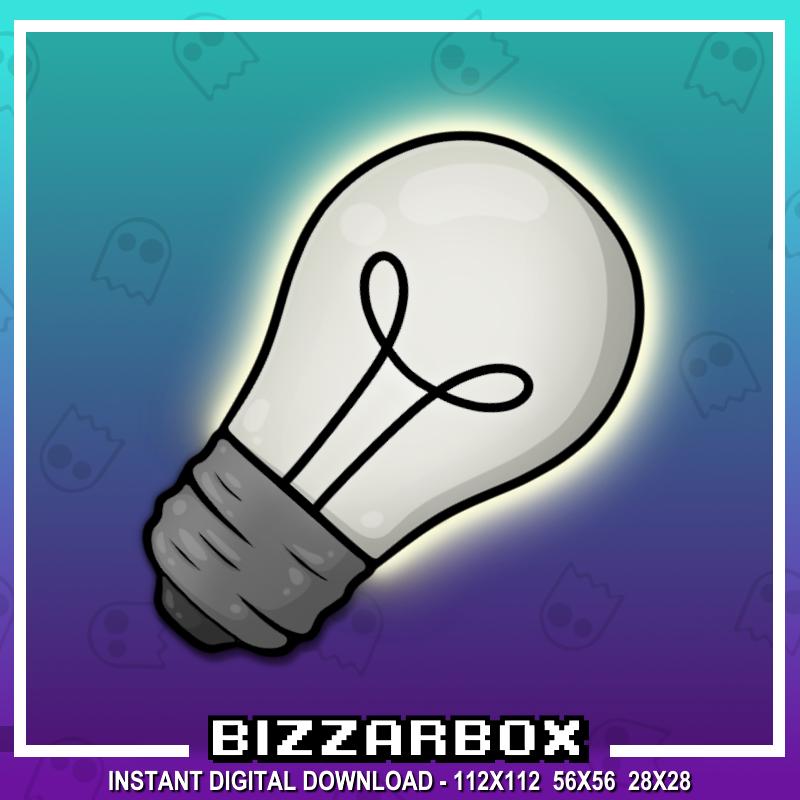 LIGHT BULB IDEA Channel Points Emote for Twitch / Discord / Stream ...