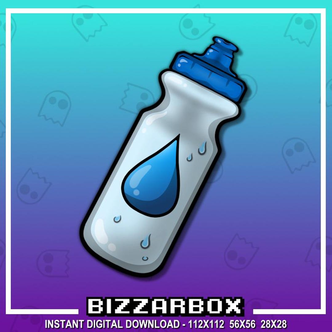 HYDRATE DRINK WATER Channel Points Emote for Twitch / Discord / Stream ...