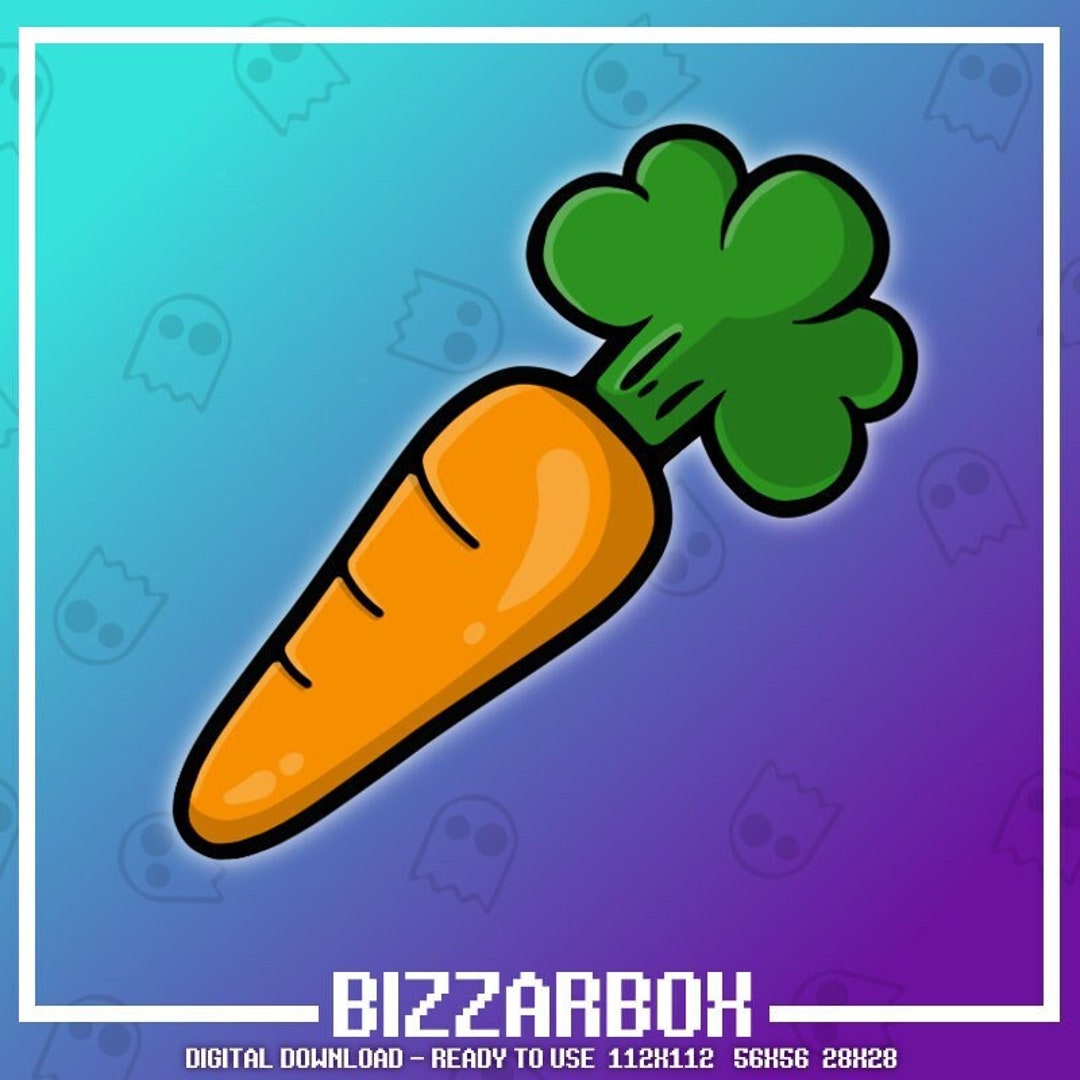CARROT Twitch Emote / Twitch Emotes / Twitch Stream / Discord Emotes ...