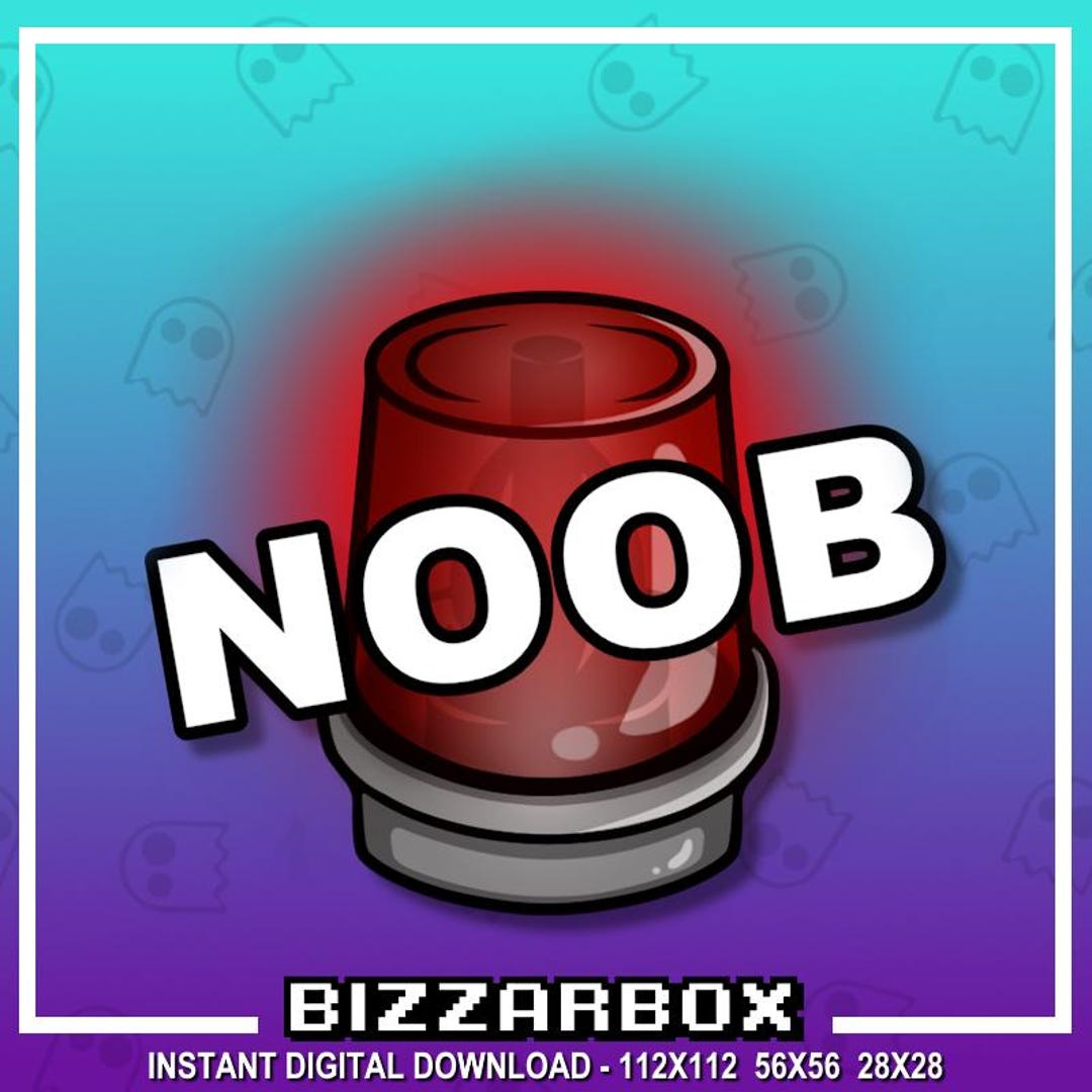 NOOB ALERT Twitch Emote / Twitch Emotes / Twitch Stream / Discord ...