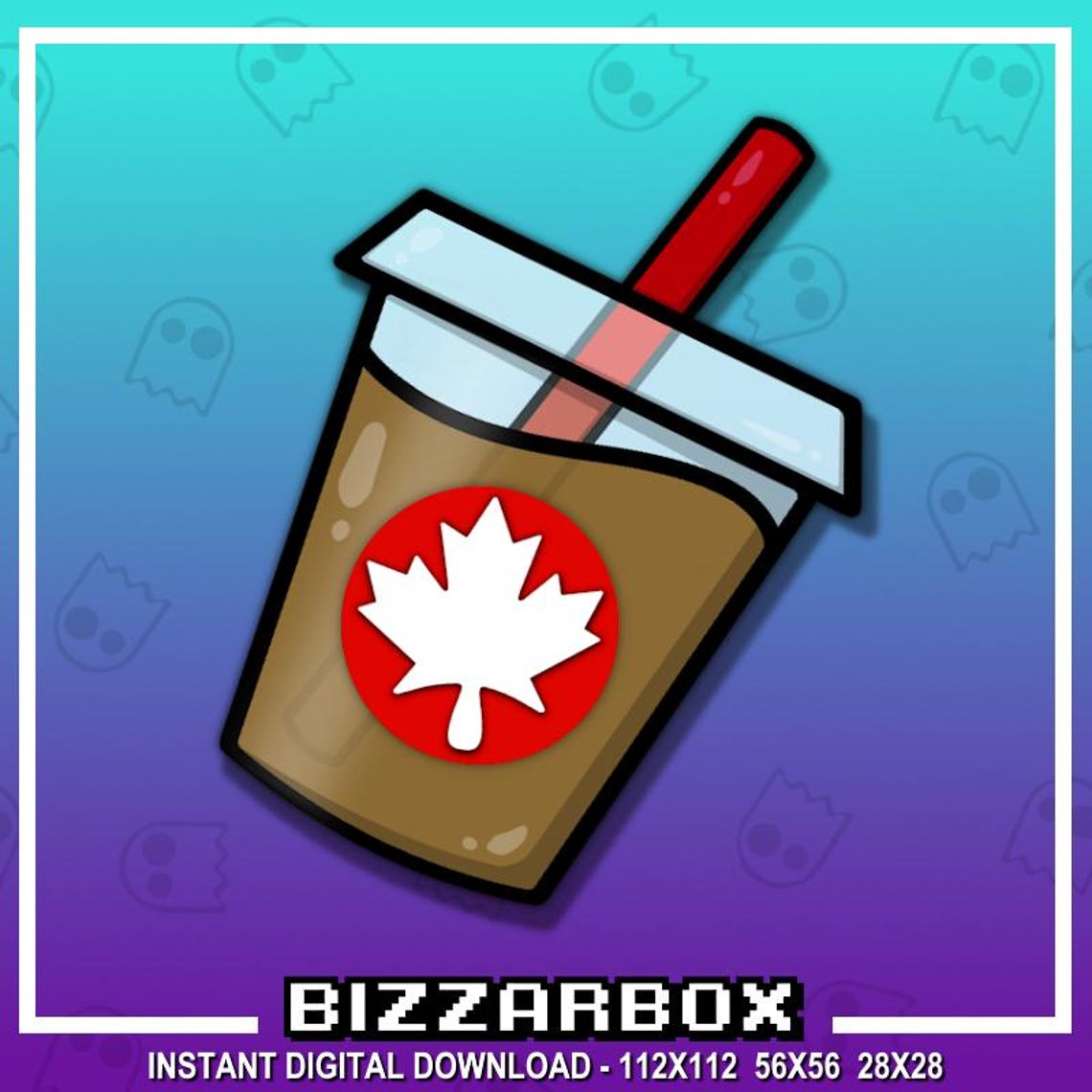 CANADA ICED COFFEE Channel Points Emote for Twitch / Discord / Stream ...