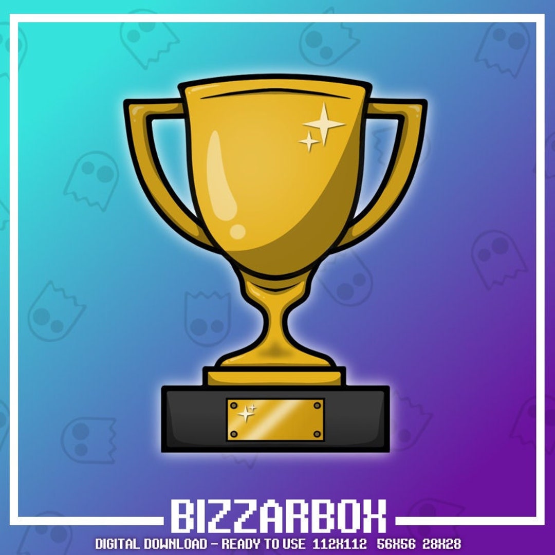 GOLD TROPHY Twitch Emote / Twitch Emotes / Twitch Stream / Discord ...