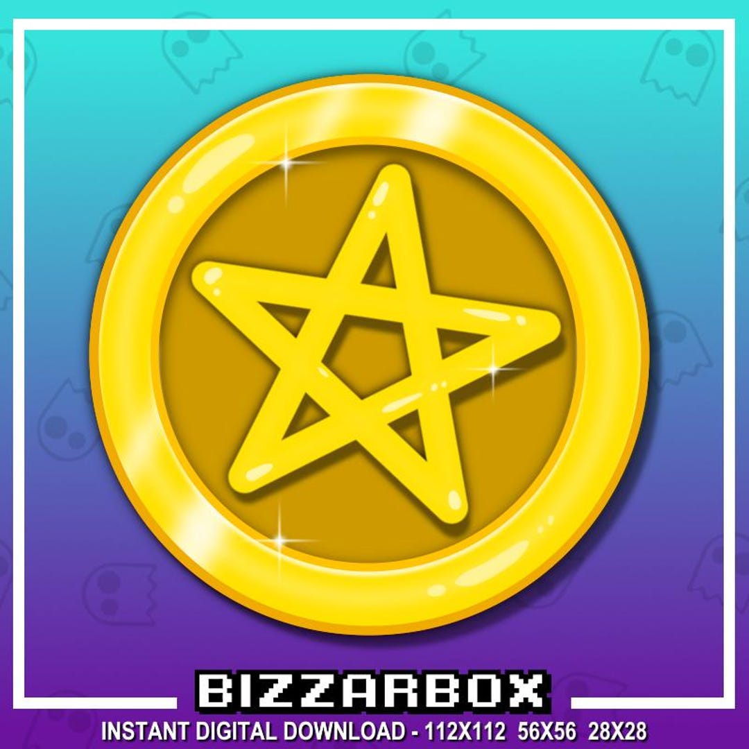 PENTAGRAM COIN Channel Points Emote for Twitch / Gamer / Discord ...