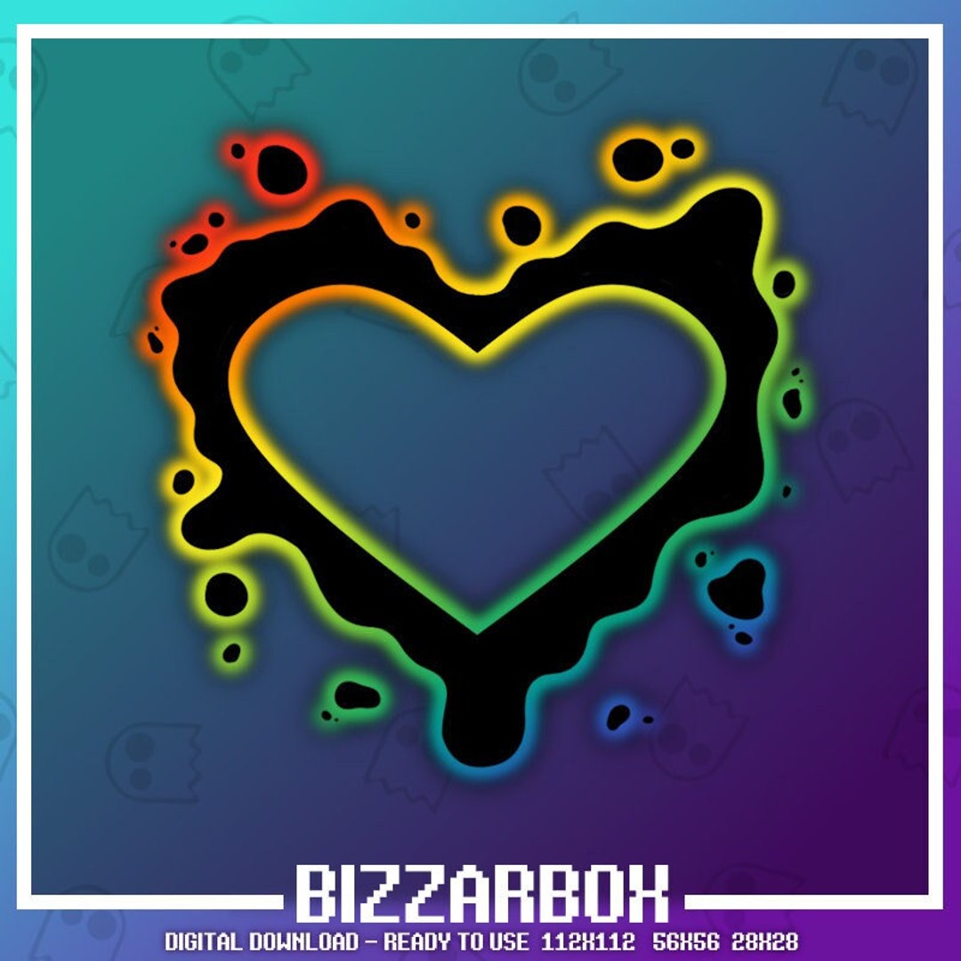 RGB HEART Twitch Emote / Twitch Emotes / Twitch Stream / Discord Emotes ...