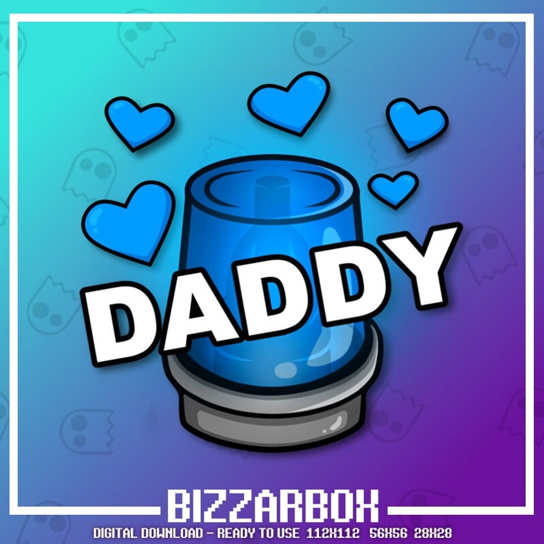 DADDY ALERT Twitch Emote / Twitch Emotes / Twitch Stream / Discord ...
