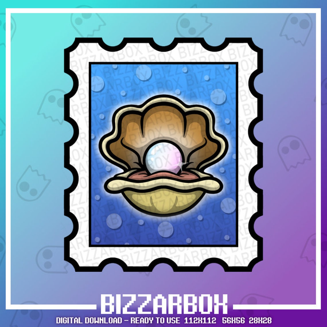 CLAM STAMP Twitch Emote / Twitch Emotes / Twitch Stream / | Etsy
