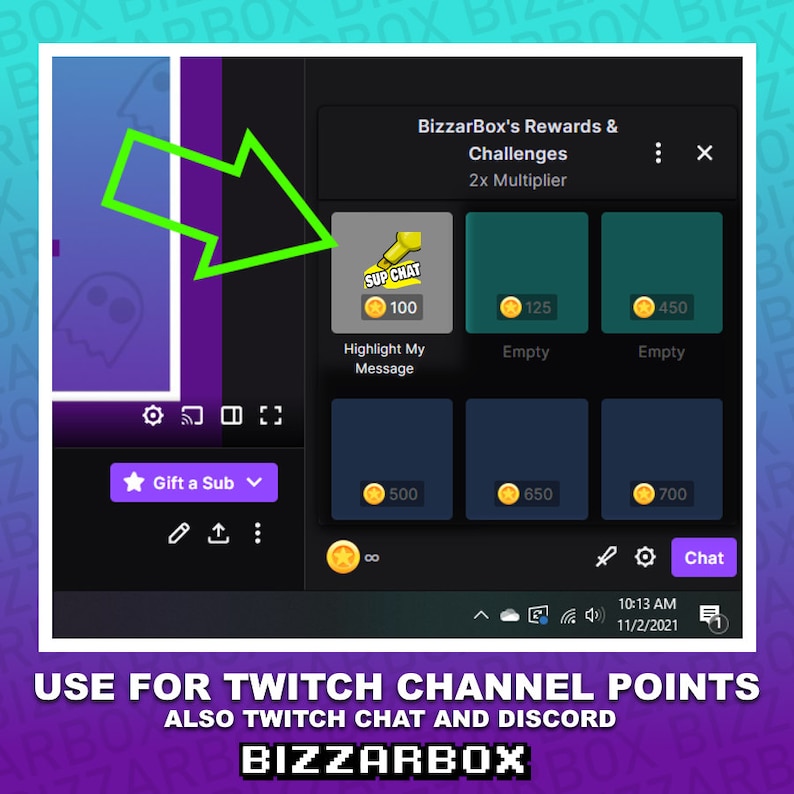HIGHLIGHT MESSAGE Channel Points Emote for Twitch / Discord / Stream ...