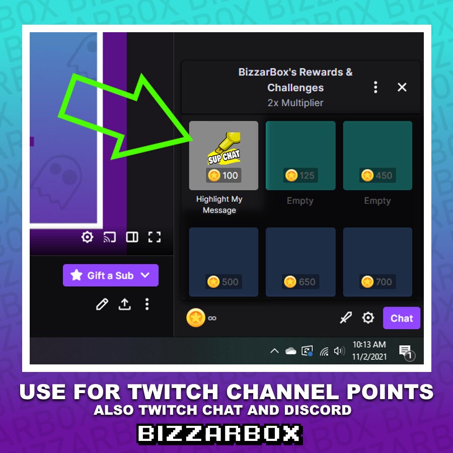 HIGHLIGHT MESSAGE Channel Points Emote for Twitch / Discord / - Etsy