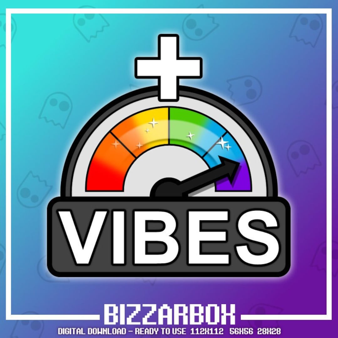 POSITIVE VIBES METER Twitch Emote / Twitch Emotes / Twitch Stream ...