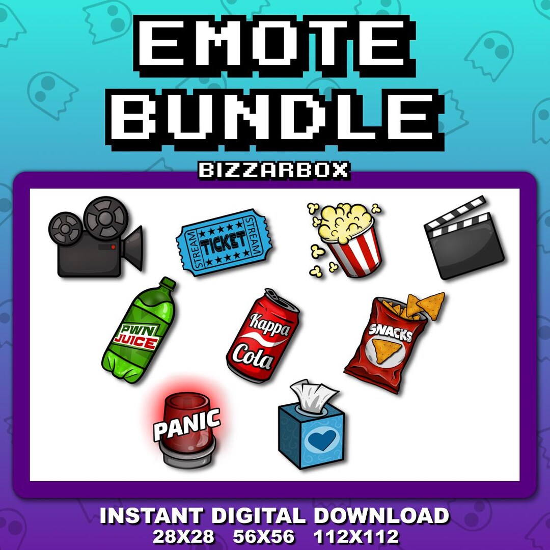 MOVIE NIGHT EMOTE Bundle for Twitch / Discord / Stream / Affiliate ...