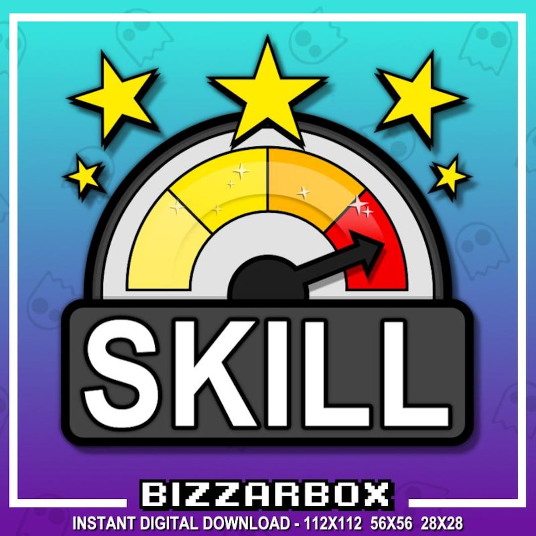 SKILL METER Twitch Emote / Twitch Emotes / Twitch Stream / Discord ...