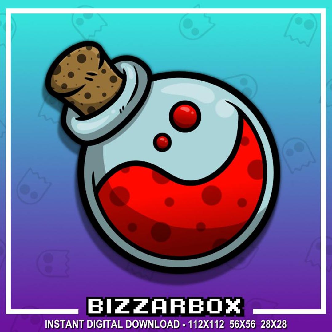 RED POTION HP Twitch Emote / Twitch Emotes / Twitch Stream / Discord ...