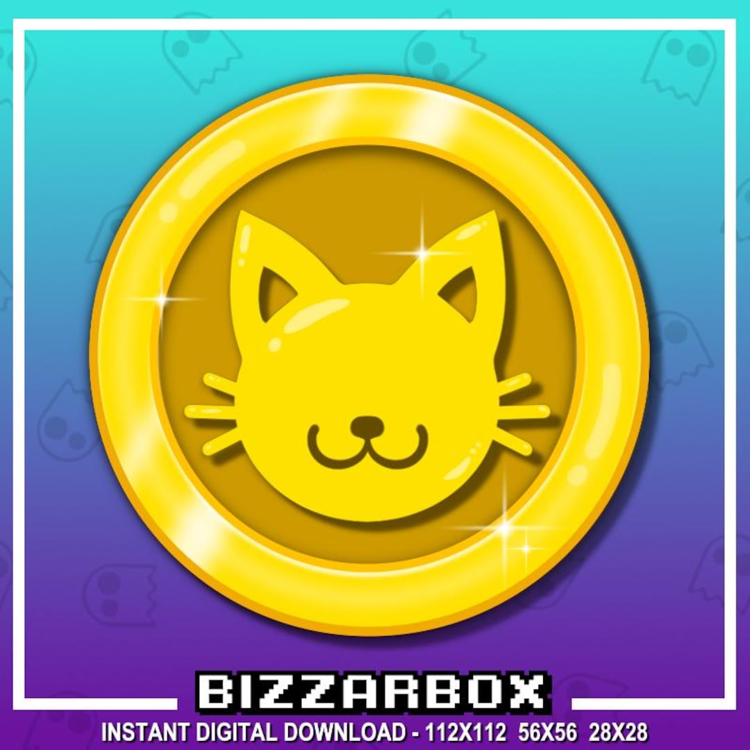 KITTY CAT COIN Channel Points Emote for Twitch / Discord / Stream ...