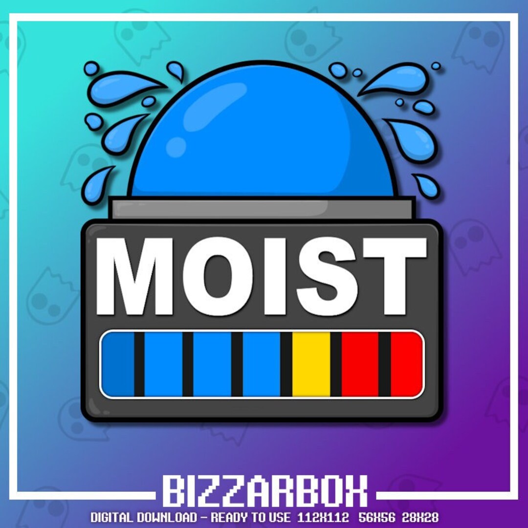 MOIST METER Twitch Emote / Twitch Emotes / Twitch Stream / Discord ...